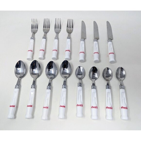 Gibson | Dining | Vtg Gibson Housewares White Handle Coca Cola ...